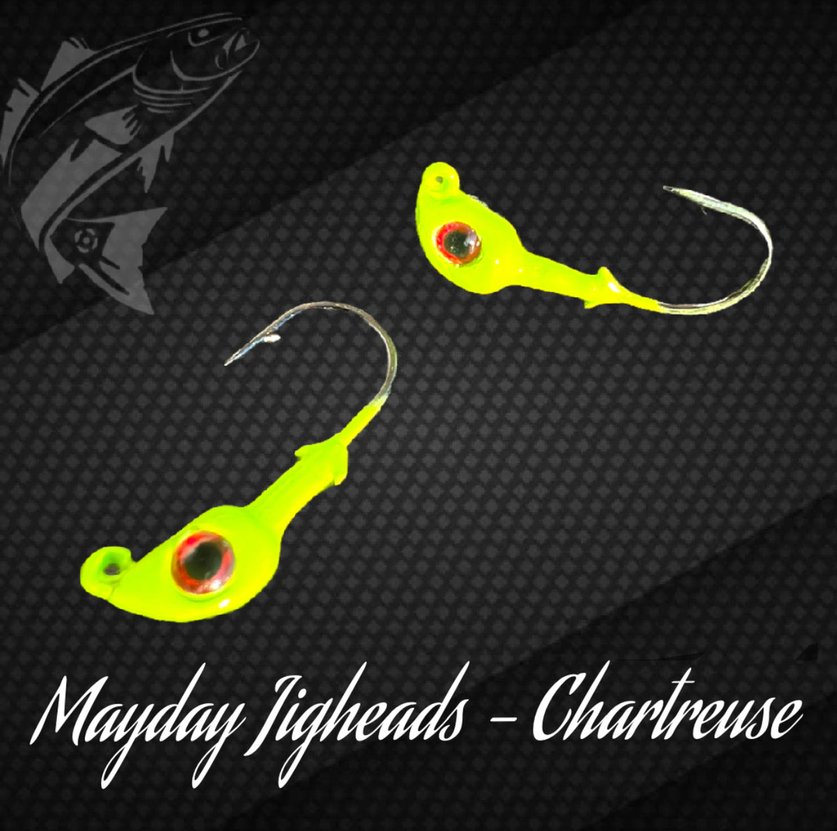Mayday Jigheads - Chartreuse – Red Line Rigs